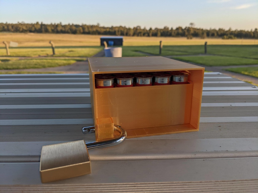 12G 25 Shell lockable Ammo Box by Stator | Download free STL model ...