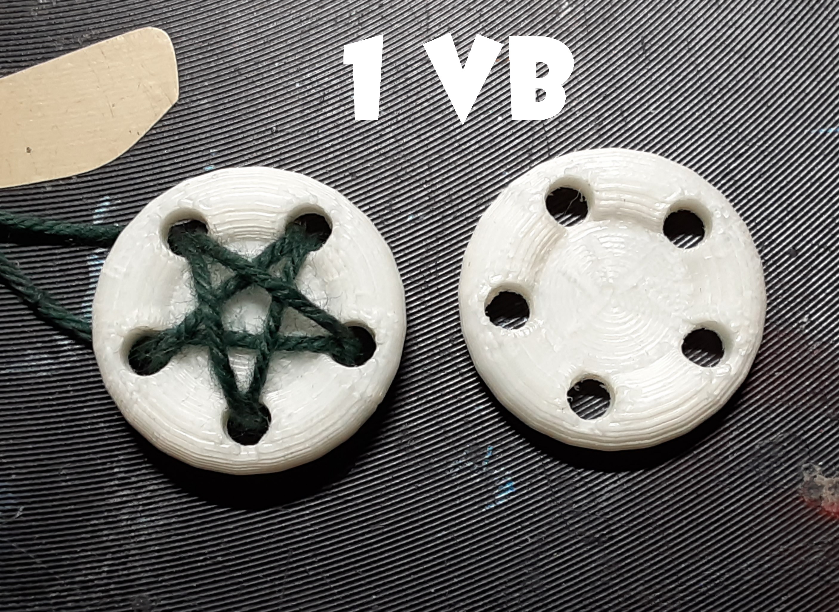 5 Hole Buttons by mszoomy | Download free STL model | Printables.com