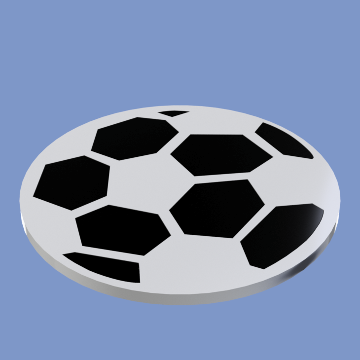 Soccer Ball Coaster by Art3Design | Download free STL model ...