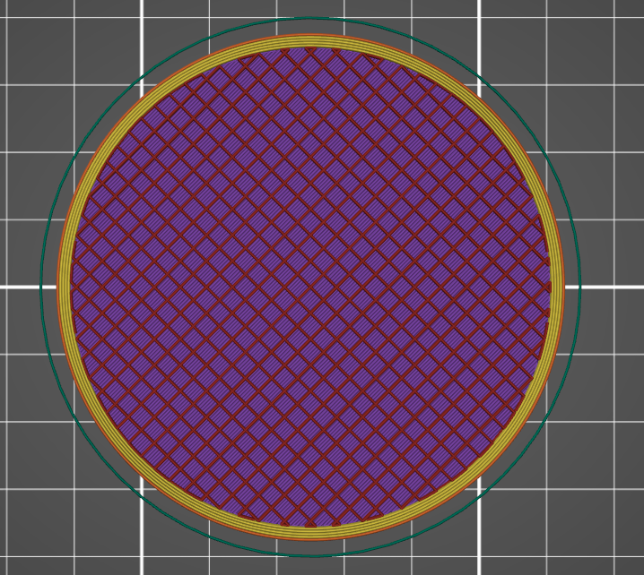 30% Grid Infill Coaster by Art3Design | Download free STL model ...