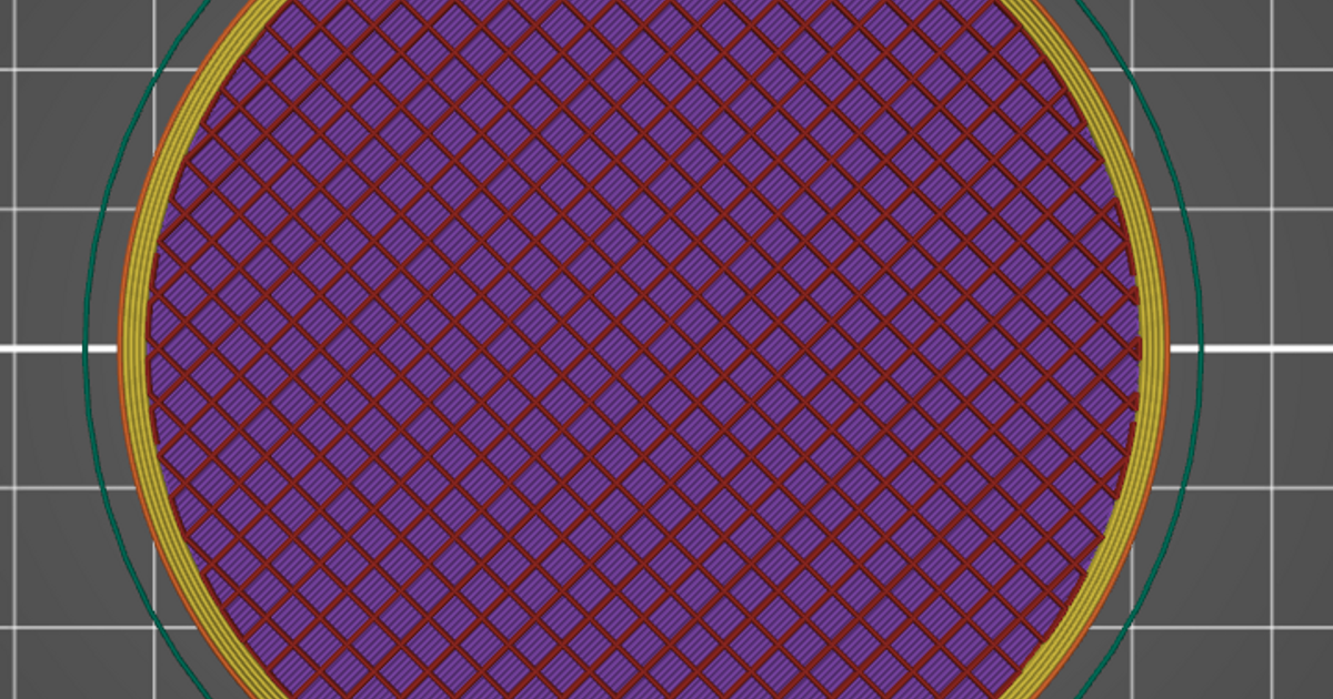 30% Grid Infill Coaster by Art3Design | Download free STL model ...