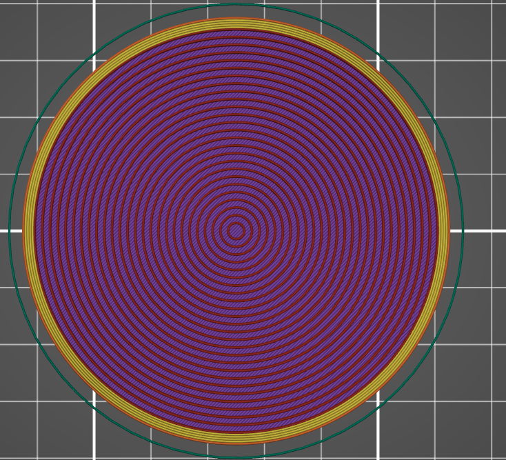 Concentric Infill Coaster Diameter 75 mm 5 perimeters by Art3Design ...