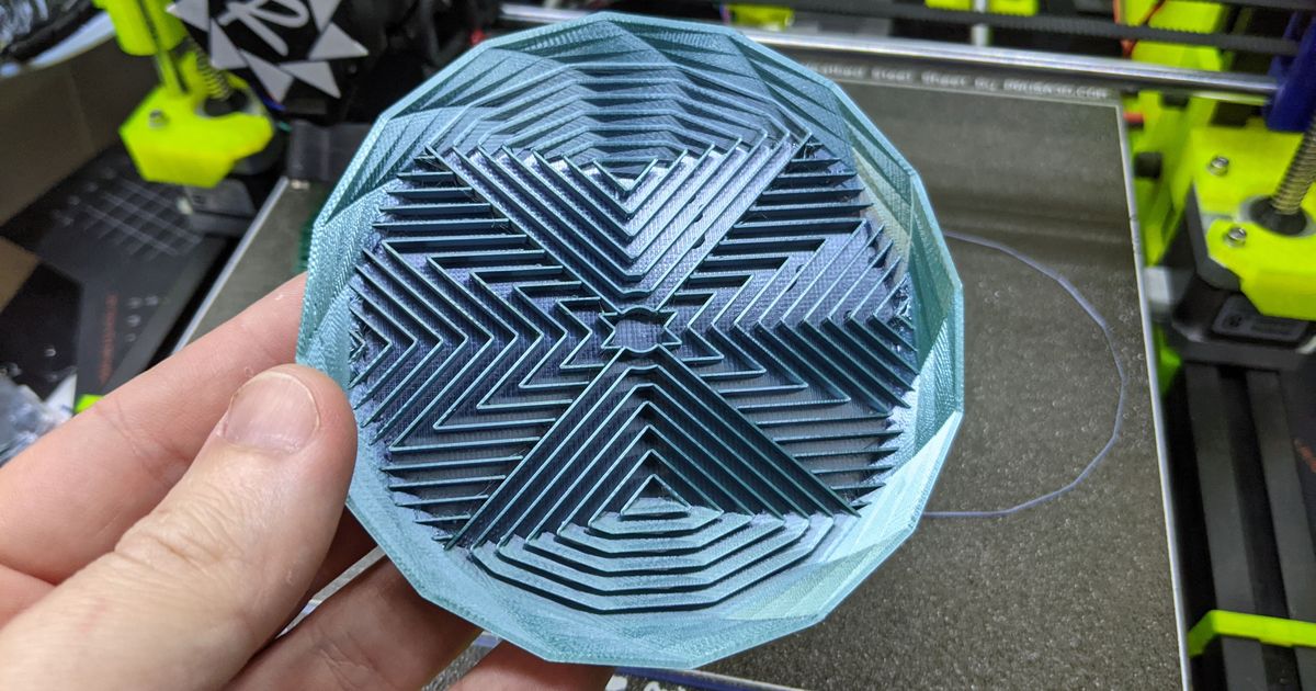 Low-poly Evaporative Cooling Coaster by Riskable | Download free STL ...