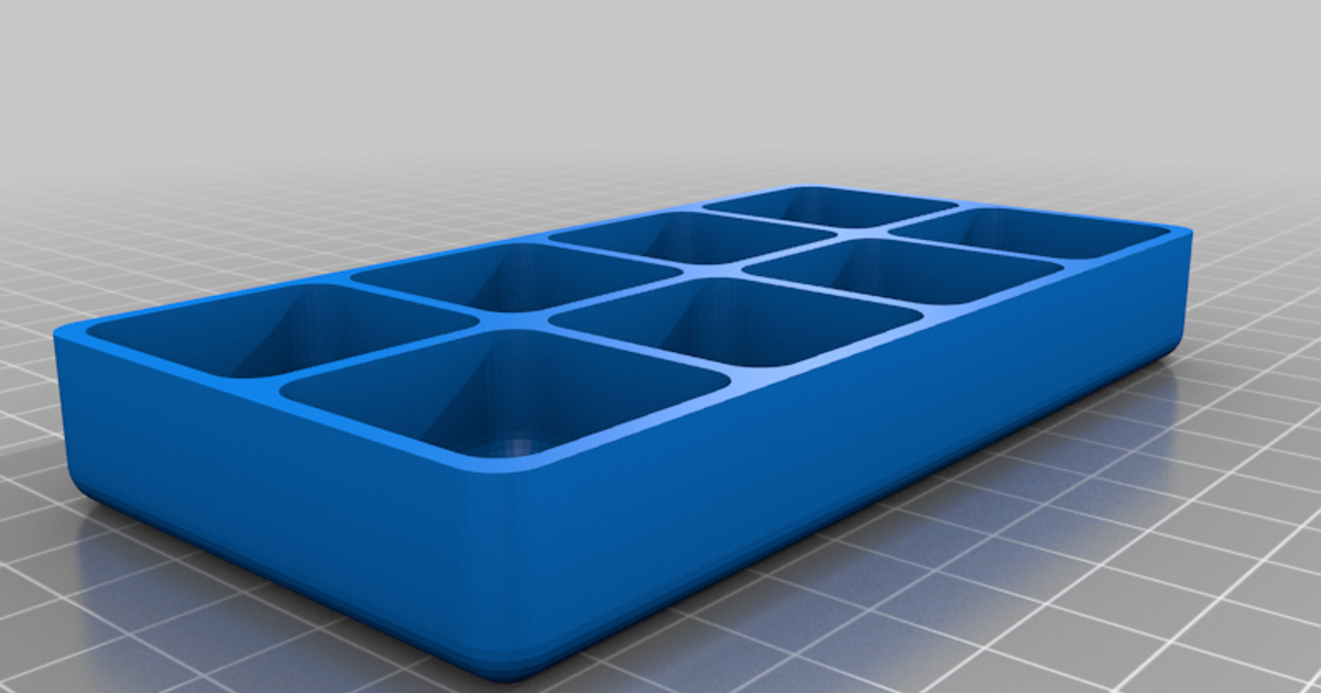 Stainless Steel Ice Cube Case by norty | Download free STL model ...