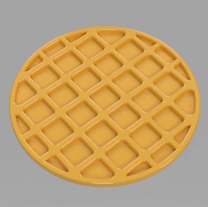 Waffle coaster by Optiki_Makes | Download free STL model | Printables.com