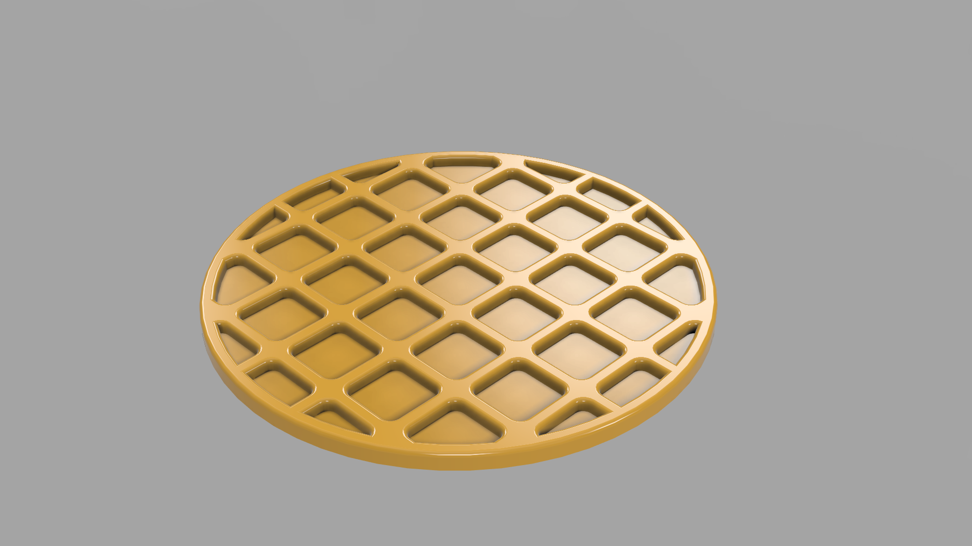 Waffle coaster by Optiki_Makes | Download free STL model | Printables.com
