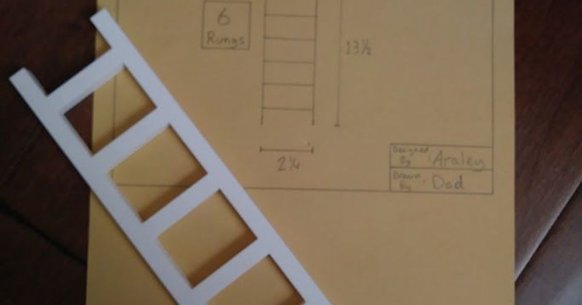 Ladder Simple by Aaron @ Paper Cuts & Plastics | Download free STL ...