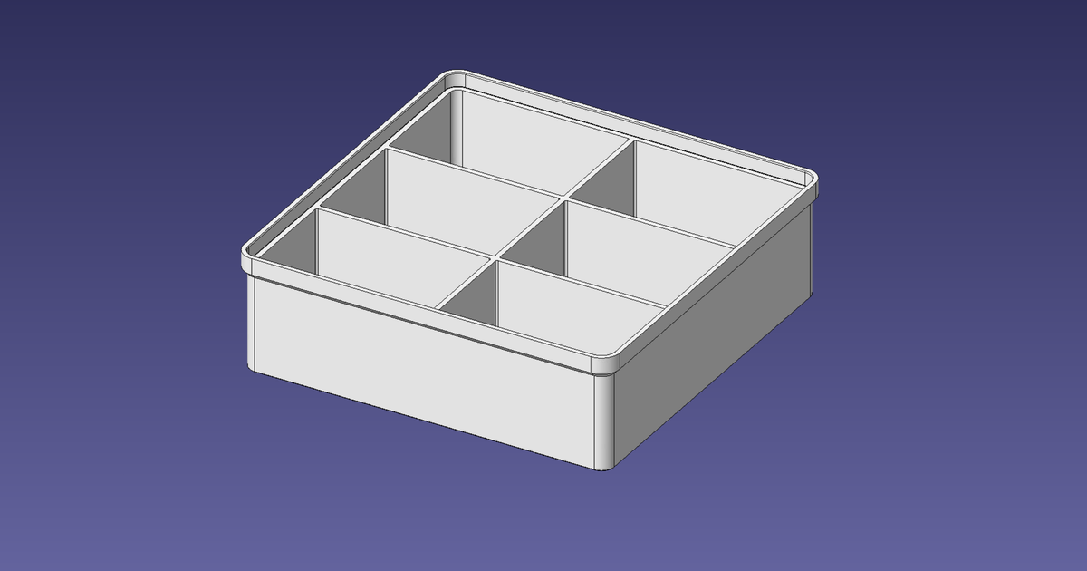 2x2 units, half height, 2x3 grid Stackable Insertbox by Bodo | Download ...