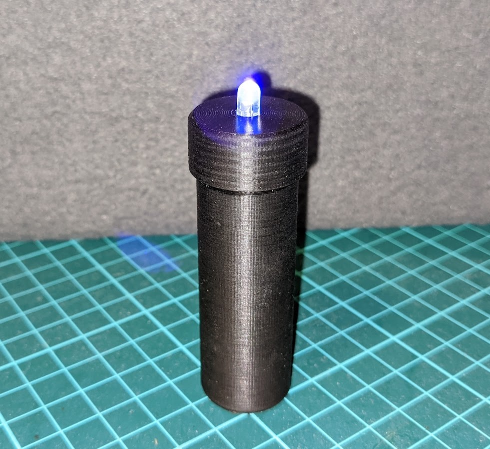 Holder for battery 18650 and LED by Lean 3D | Download free STL model ...