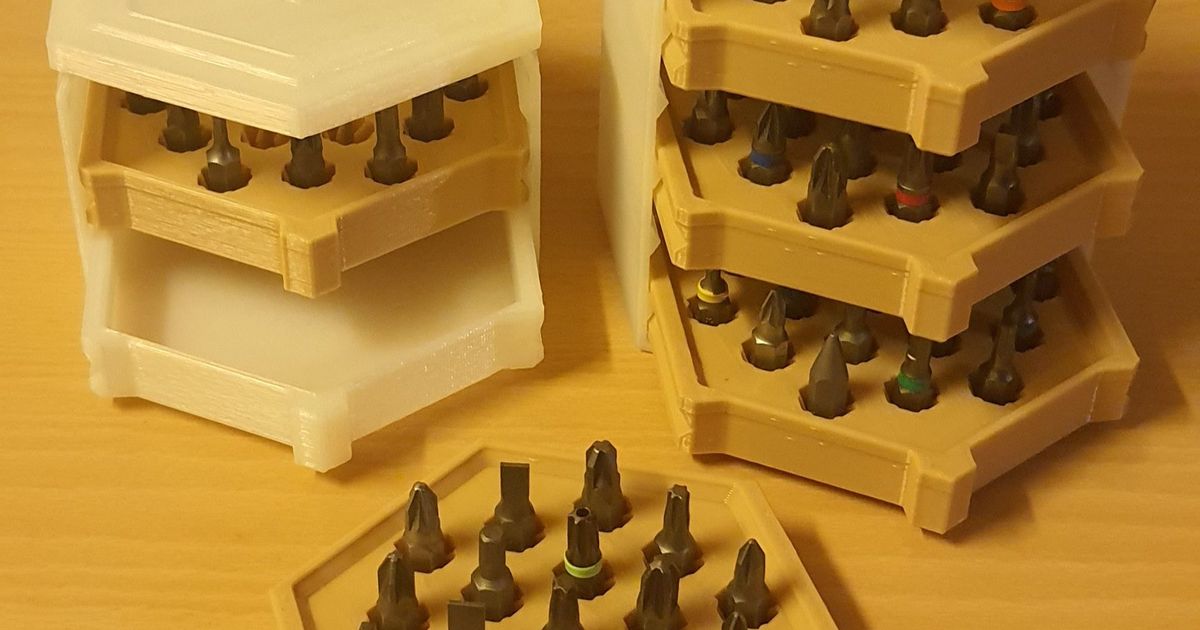 Hex driver Bit storage drawer by Lars Birger Bergmål | Download free ...