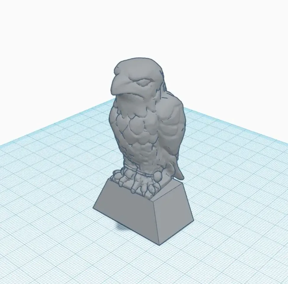 Sitting Falcon by altair3d | Download free STL model | Printables.com