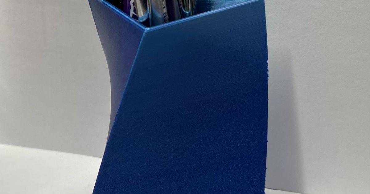 Triangle Pen Cup by CounterCulture86 | Download free STL model ...