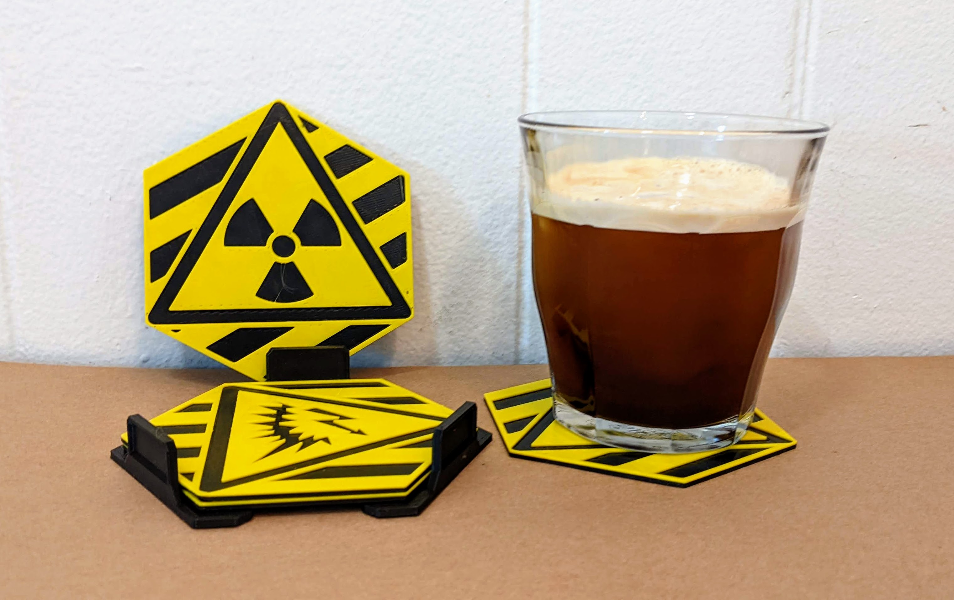 Coasters: ISO Hazard Symbol (set of 6) | Collection 1 by BN3D ...