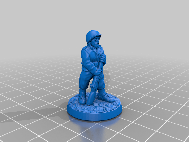 WW2 US Infantry 28mm (supportless, FDM friendly) by Brite Minis ...