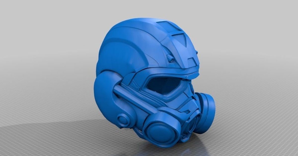 Planetside 2 Dreadnought Helmet by Jace1969 | Download free STL model ...