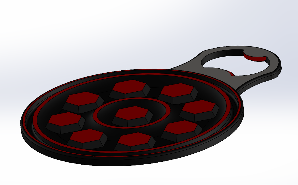 Beer coaster with bottle opener and holder by JM036 | Download free STL ...