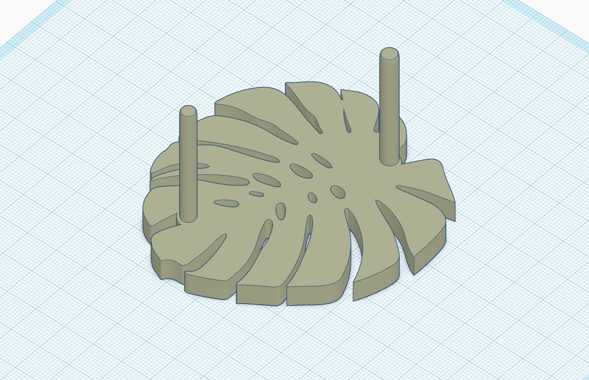 Monstera Leaf Coaster and Holder by Merrild_ | Download free STL model ...