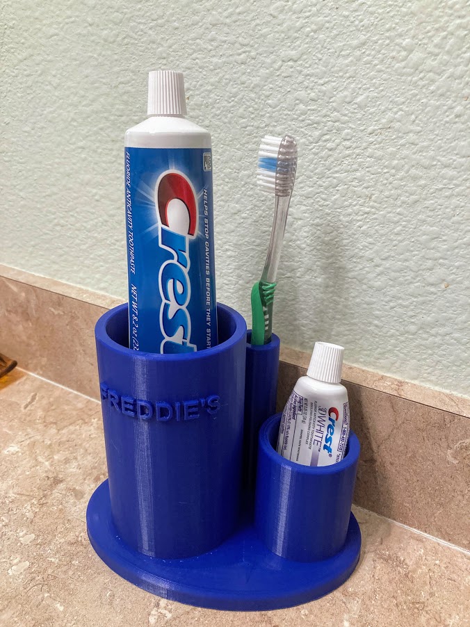 TOOTHBRUSH TOOTHPASTE HOLDER by Freddie's DDDprints | Download free STL ...