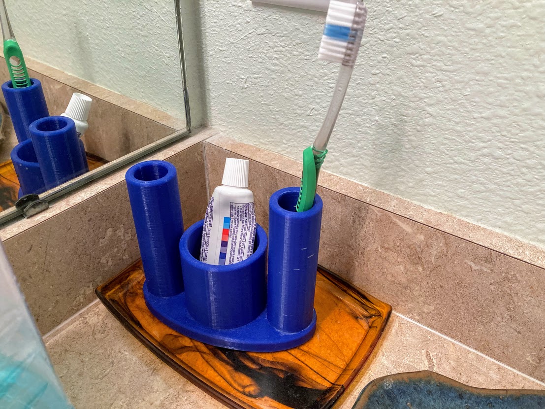 TOOTHBRUSH TOOTHPASTE HOLDER by Freddie's DDDprints | Download free STL ...