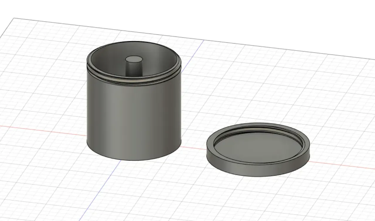Example of container with threaded cap by Floris | Download free STL ...