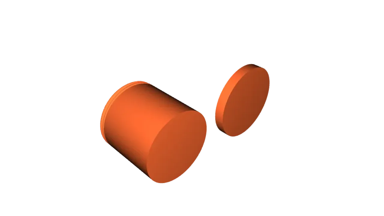 Example of container with threaded cap by Floris | Download free STL ...
