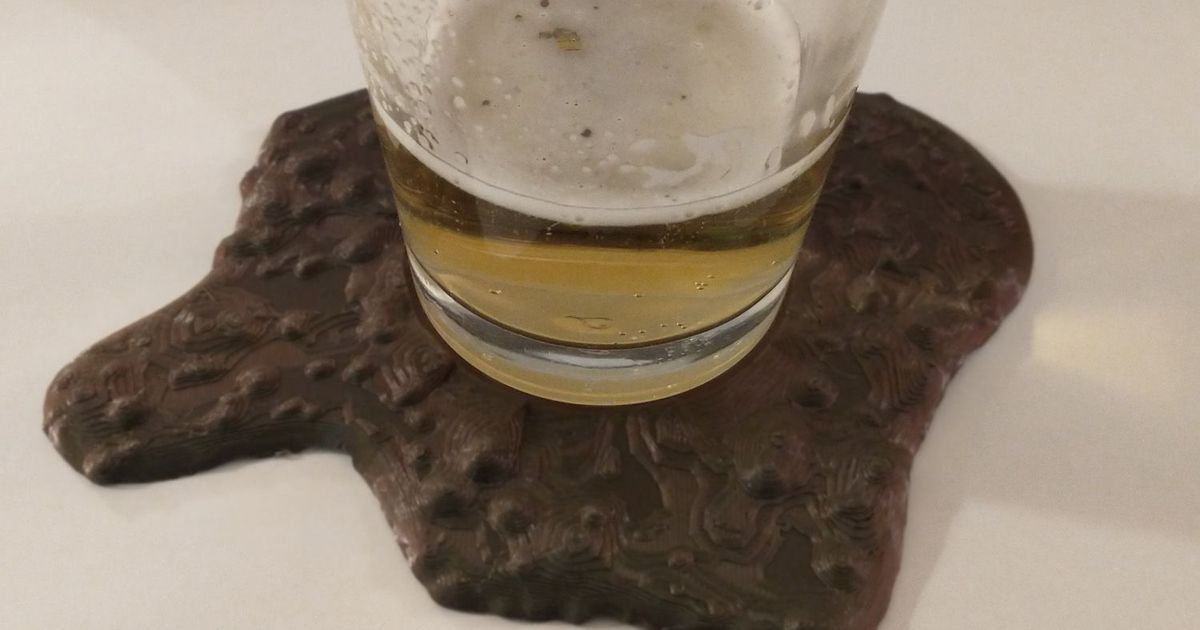 Fake Vomit Coaster by LoboCNC | Download free STL model | Printables.com
