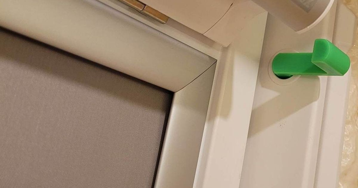 Velux (roof) window limiter by JW693D | Download free STL model ...