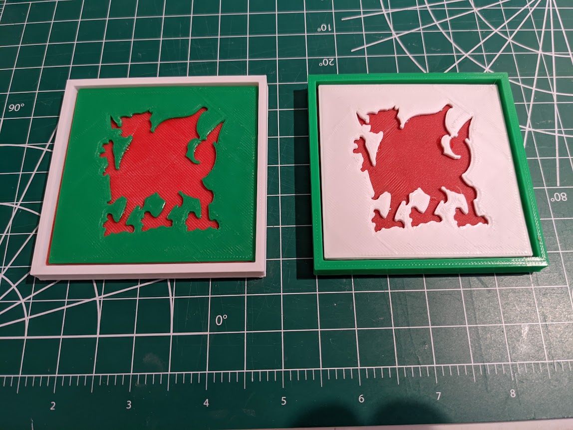 Welsh Dragon Coaster by Tom | Download free STL model | Printables.com