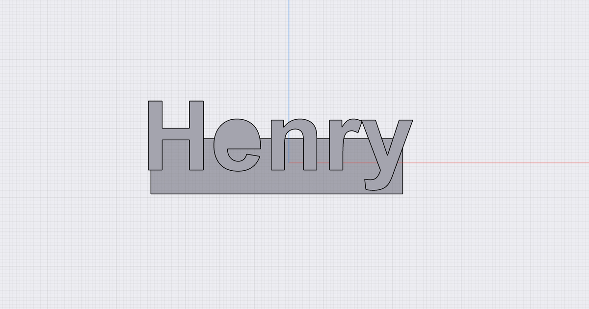 custom name print named: Henry by James Andrews | Download free STL ...
