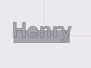custom name print named: Henry by James Andrews | Download free STL ...