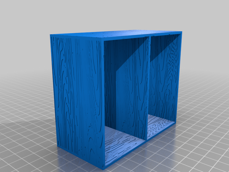Wood grain open ended box by SC | Download free STL model | Printables.com
