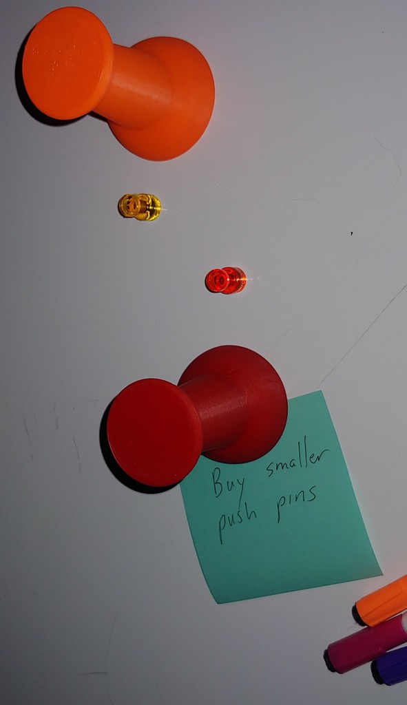 Jumbo Push Pin Magnet by SC | Download free STL model | Printables.com
