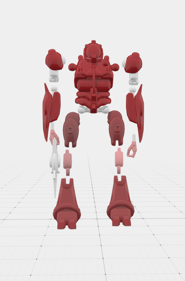 Southern Cross Red Bioroid (low detail) by MazingerZeta | Download free ...