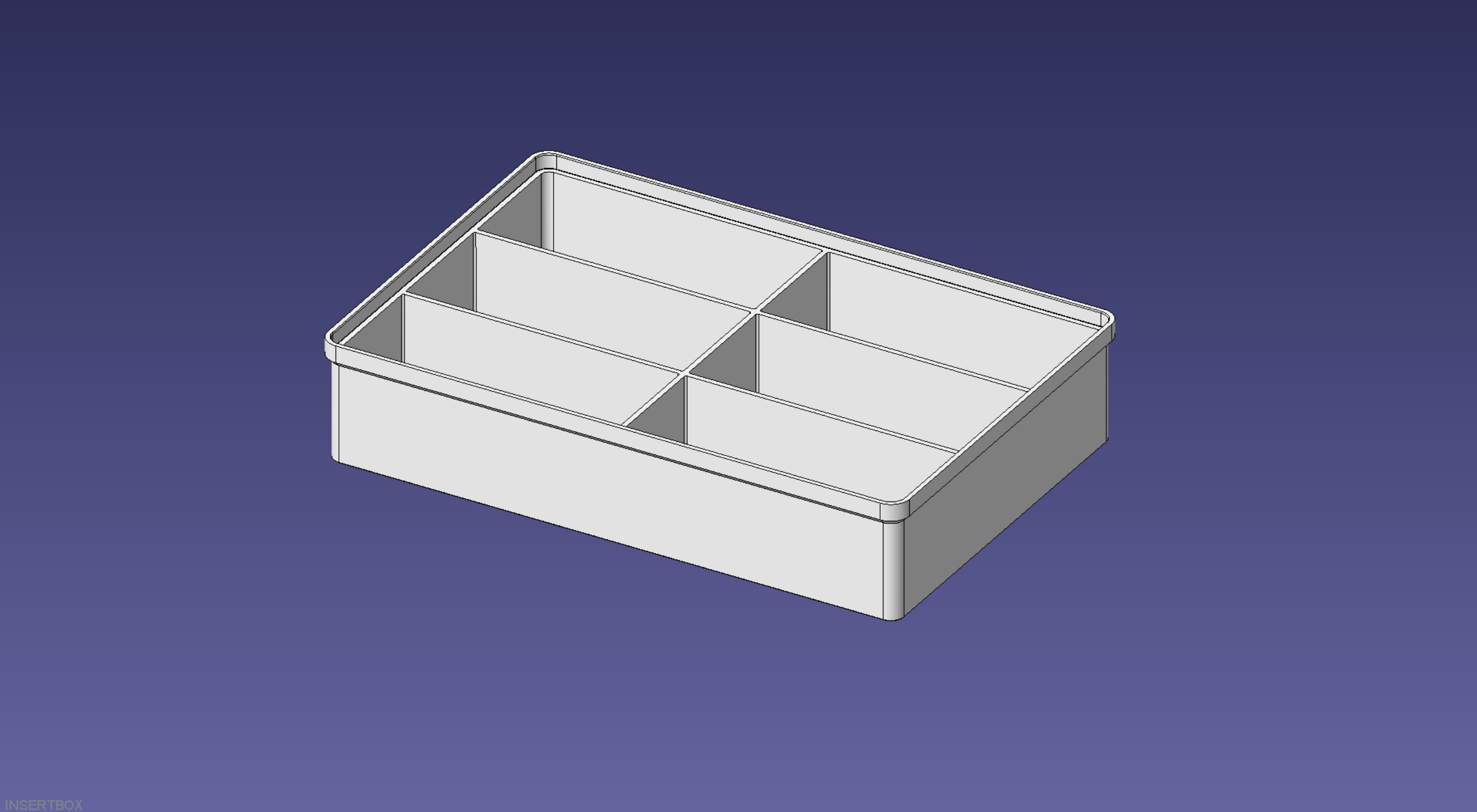 2x3 units, half height, 3x2 grid Stackable Insertbox by Bodo | Download ...