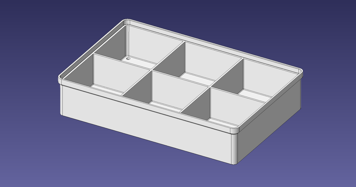 2x3 units, half height, 2x3 grid Stackable Insertbox by Bodo | Download ...
