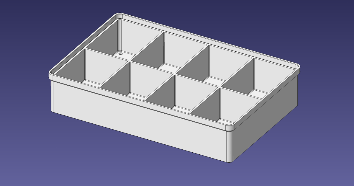 2x3 units, half height, 2x4 grid Stackable Insertbox by Bodo | Download free STL model ...