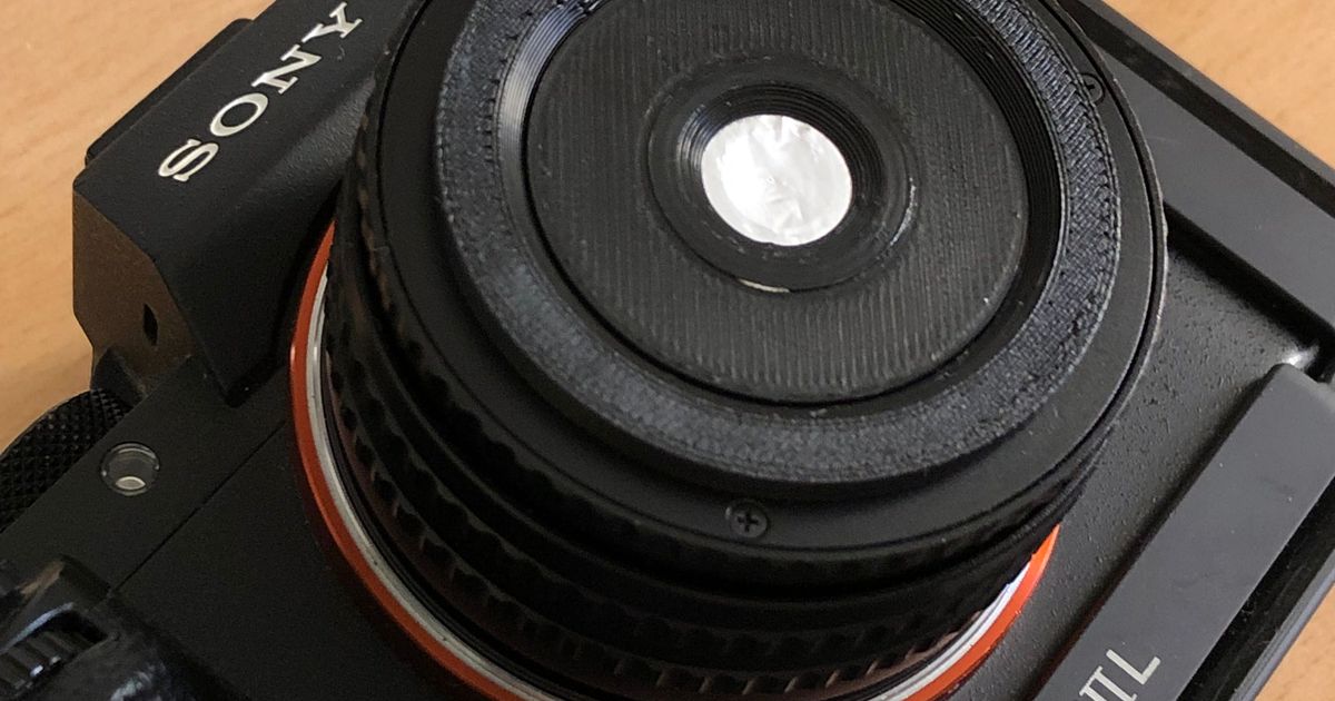 M42 pinhole cap by Unfocussed | Download free STL model | Printables.com