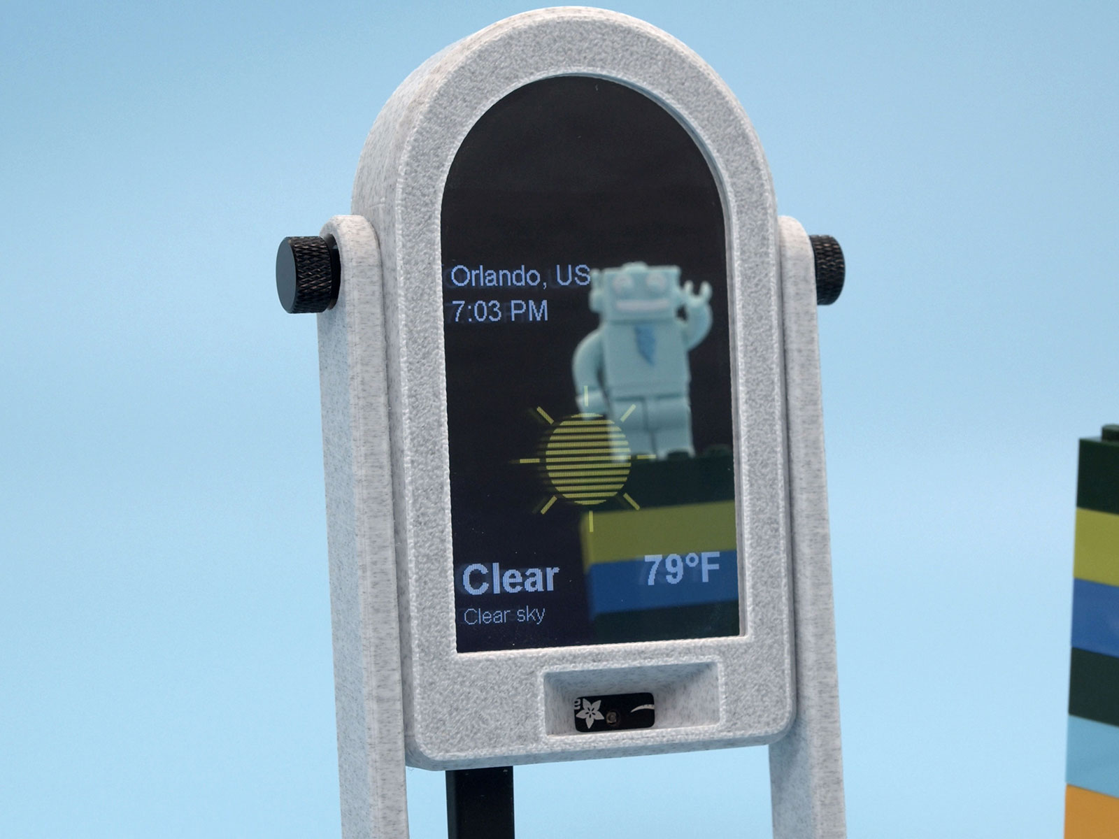 Mini Smart Mirror Weather Display by Adafruit | Download free STL model ...