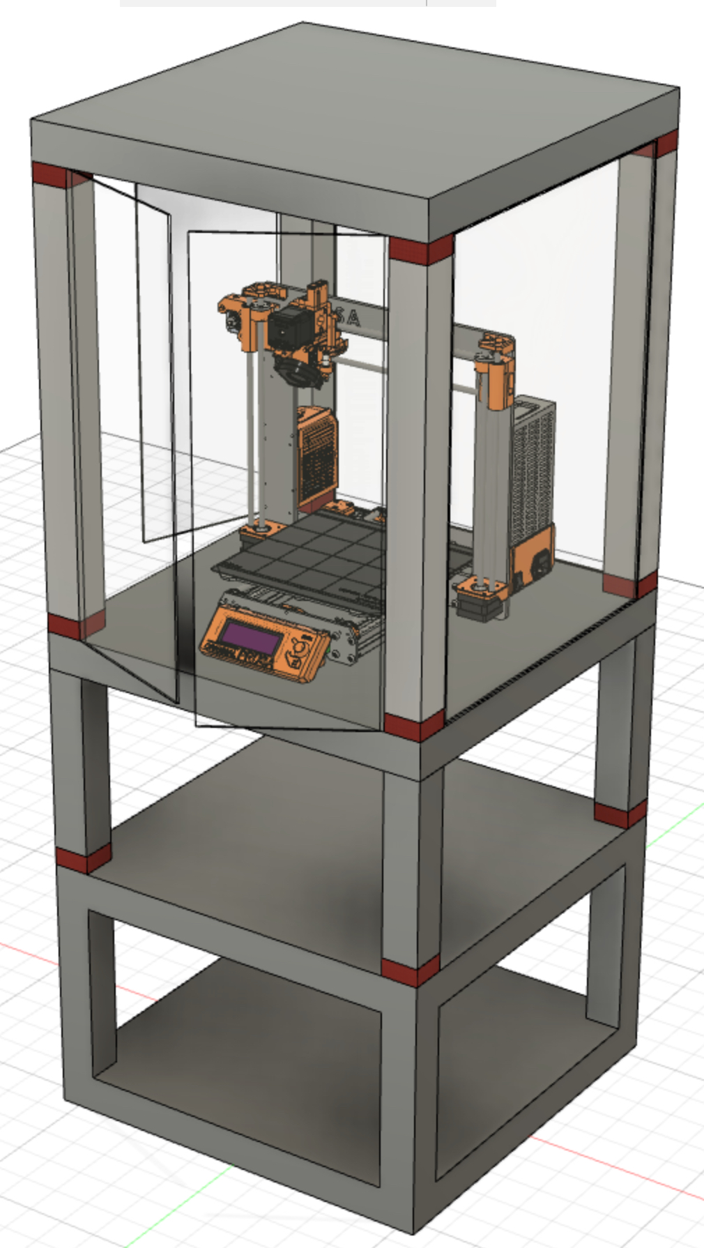 Five Spools + MMU2S on TOP of Prusa Ikea Lack Enclosure por JPG_master ...