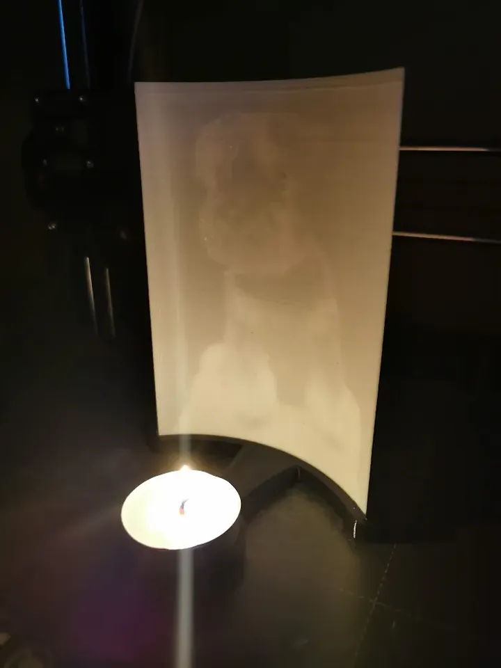 Simple Lithophane Holder by Kuru | Download free STL model | Printables.com