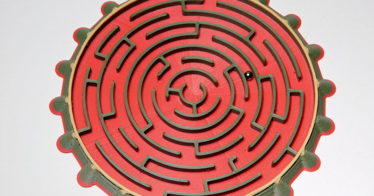 Labyrinth coaster by Thorin Oakenshield | Download free STL model ...