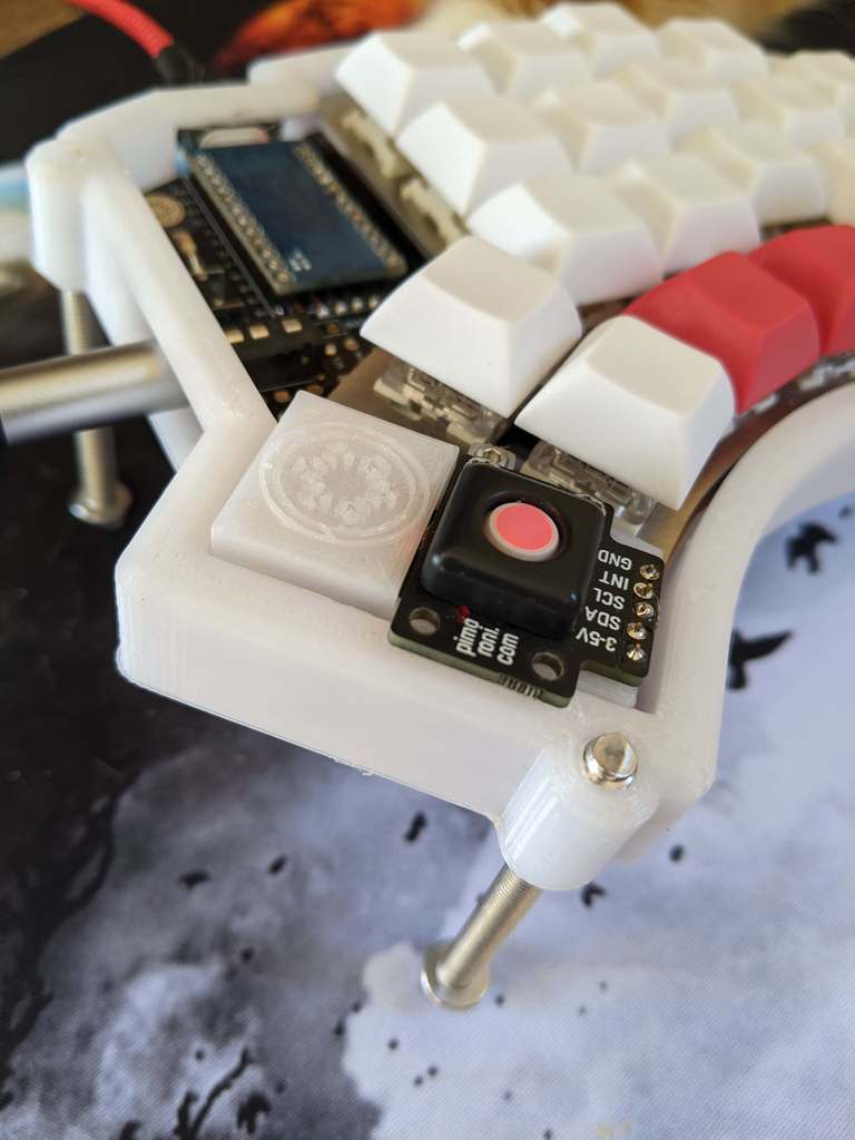 Kyria Pimoroni Trackball Mount by archaicWinter | Download free STL ...