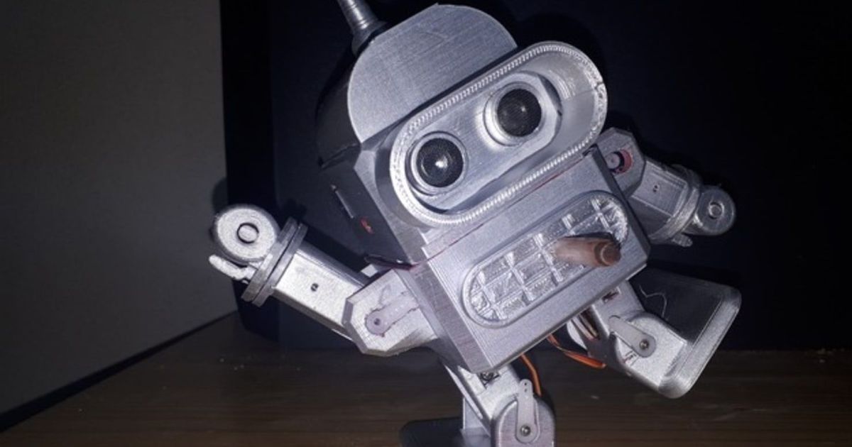 Bender Arduino Humanoid robot by Otto DIY | Download free STL model ...