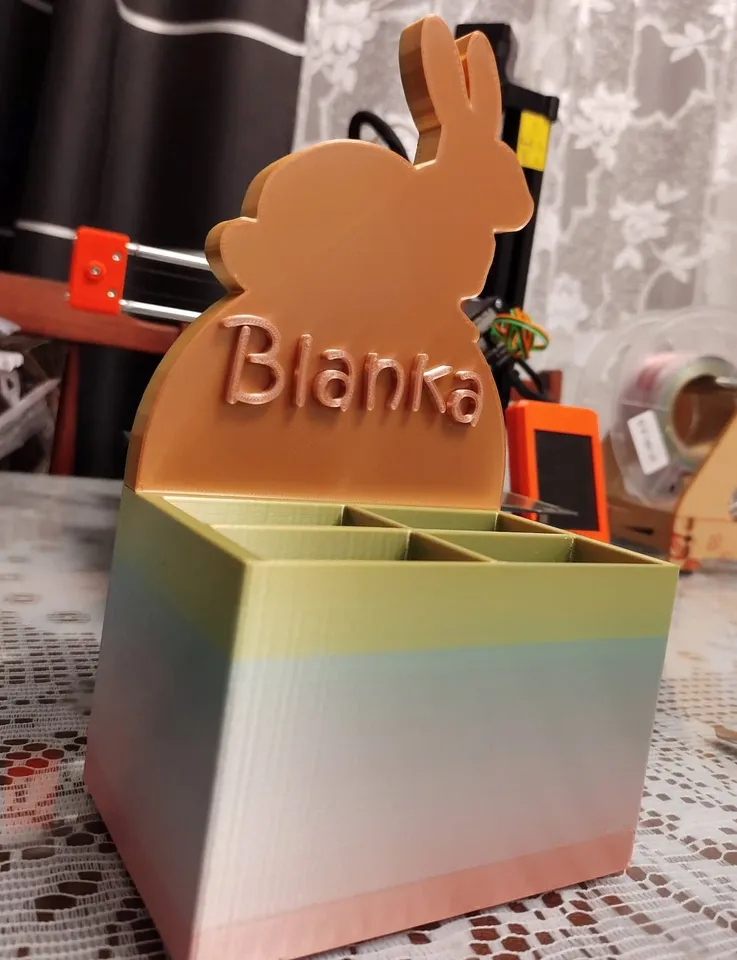 Box with the name by Milos_M@ | Download free STL model | Printables.com