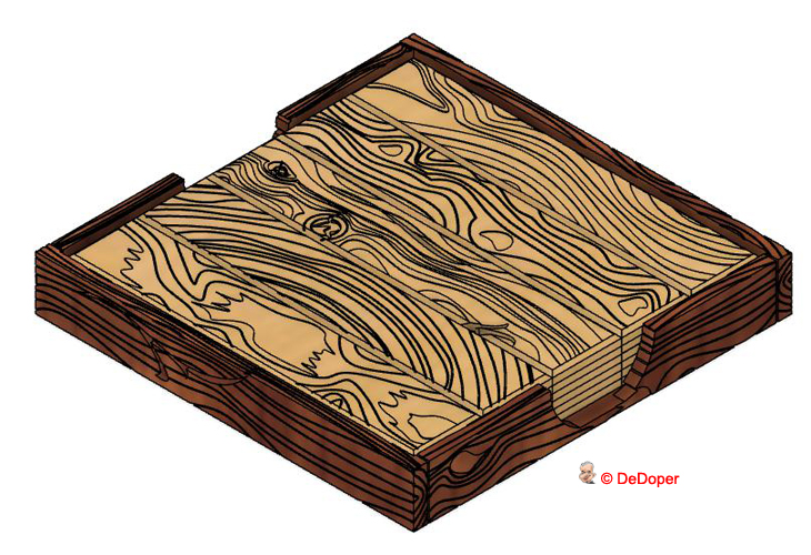 Wooden coasters with text or without text and storage container by ...