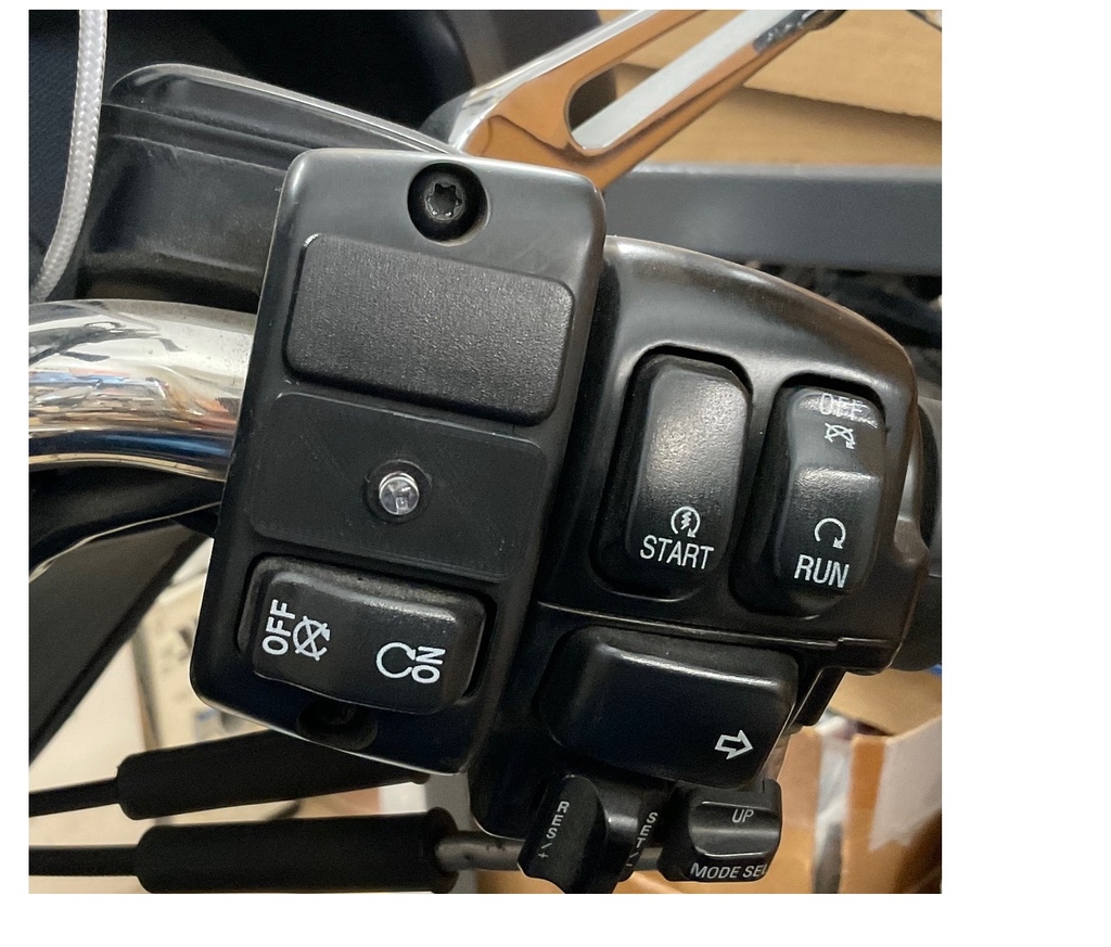 Harley Auxiliary Accessory Switch Housing: Cover Plates for Switch or ...
