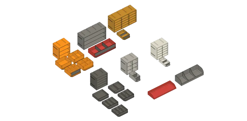 Modular shelving system - Hobby & Workshop - Small parts storage by ...