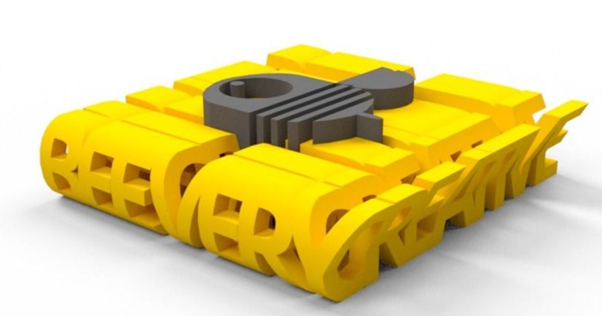 BeeVeryCreative Logo Thingy by Mike&Cows | Download free STL model ...
