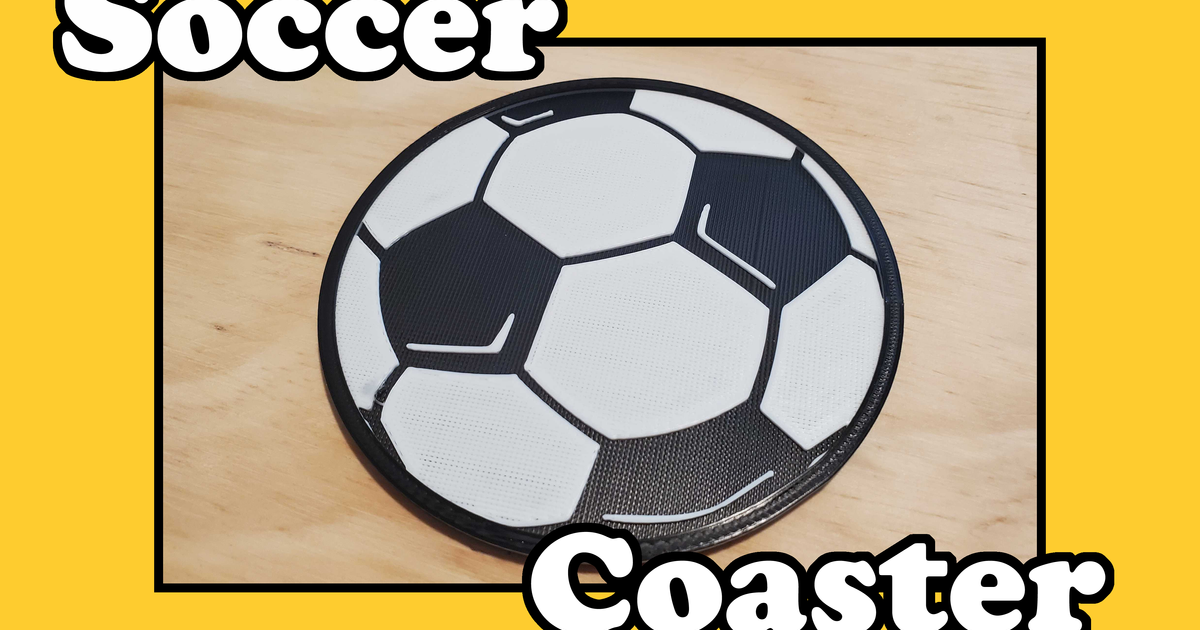 Soccer Coaster by iqless | Download free STL model | Printables.com