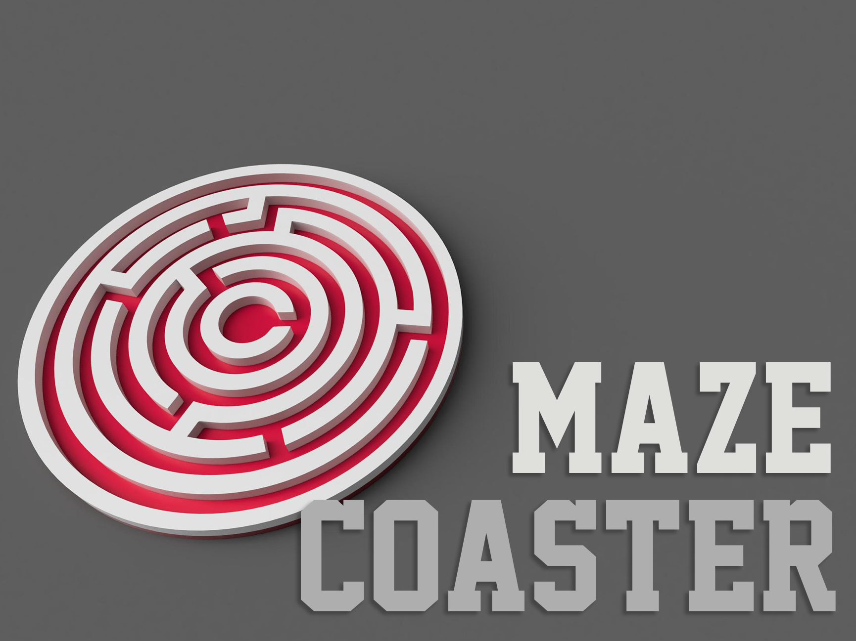 Maze Coaster by PRINTSY | Download free STL model | Printables.com